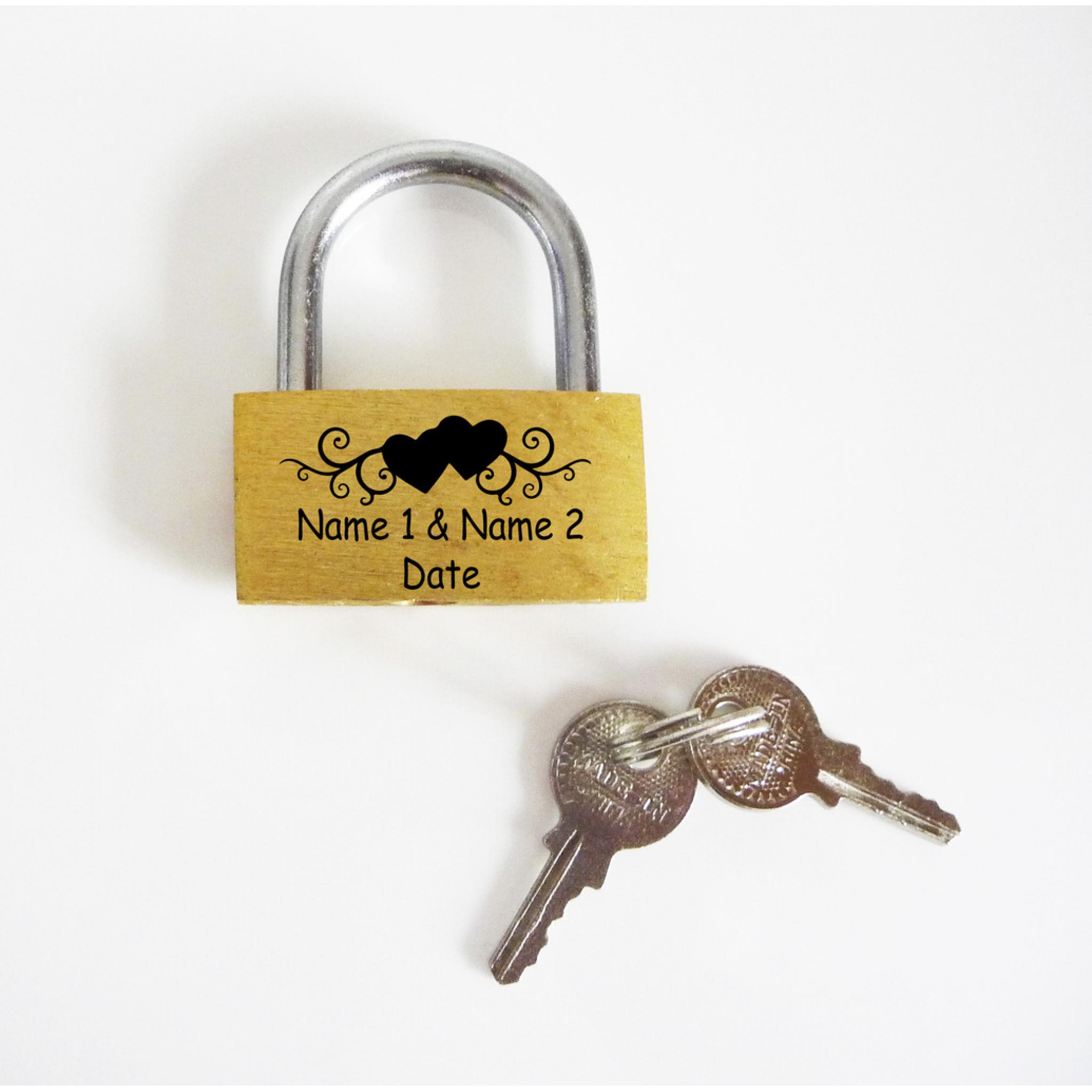 40mm Pad Lock Personalised Padlock